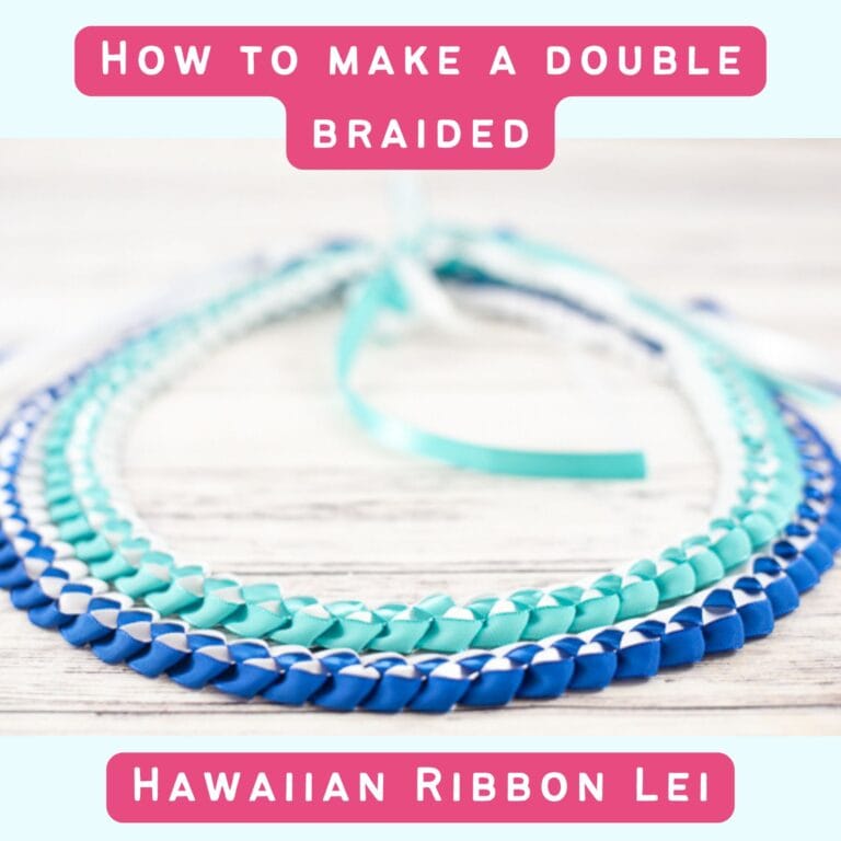How to Make a Double Braided Hawaiian Ribbon Lei with Four Strands ...