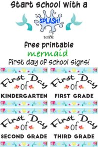 Free Printable First Day School Signs (for the perfect back to school ...