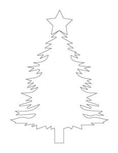 Free Printable Christmas Tree Coloring Pages - The Artisan Life