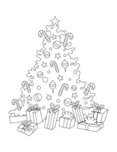 Free Printable Christmas Tree Coloring Pages - The Artisan Life