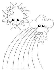 Free Printable Rainbow Coloring Pages - The Artisan Life
