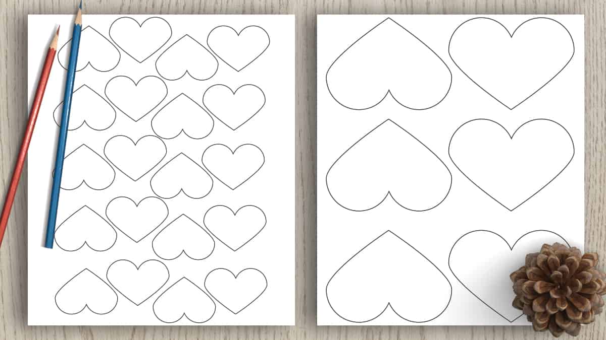 15+ Heart Template Printables - Free Heart Stencils and Patterns - The ...