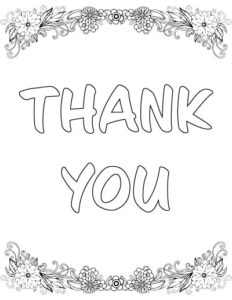 7+ Free Printable Thank You Coloring Pages - The Artisan Life