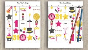 Free Printable Christmas Countdown Calendar for Kids - The Artisan Life