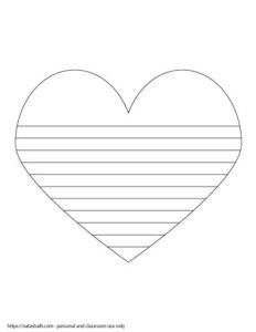 15+ Heart Template Printables - Free Heart Stencils and Patterns - The ...