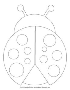 9 Free Printable Ladybug Templates (cute for coloring & crafts!) - The ...
