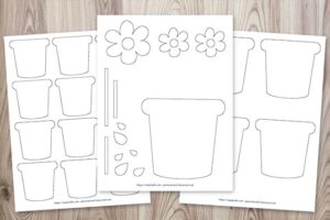 Free Printable Flower Pot Templates - The Artisan Life