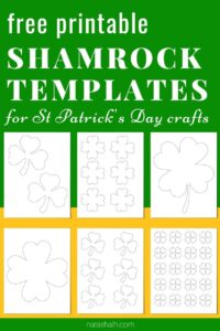 15+ Free Printable Four Leaf Clover & Shamrock Templates - The Artisan Life