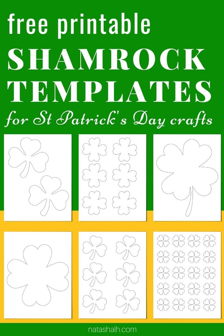 15+ Free Printable Four Leaf Clover & Shamrock Templates - The Artisan Life