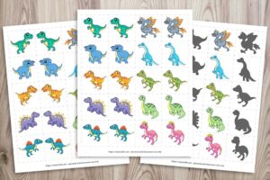 Free Printable Dinosaur Matching Game (for your dino-loving child ...