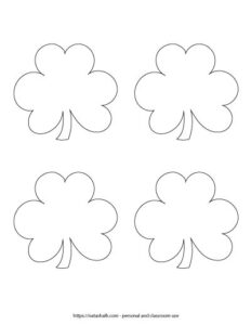 Free Printable Shamrock Templates (includes green shamrocks!) - The ...