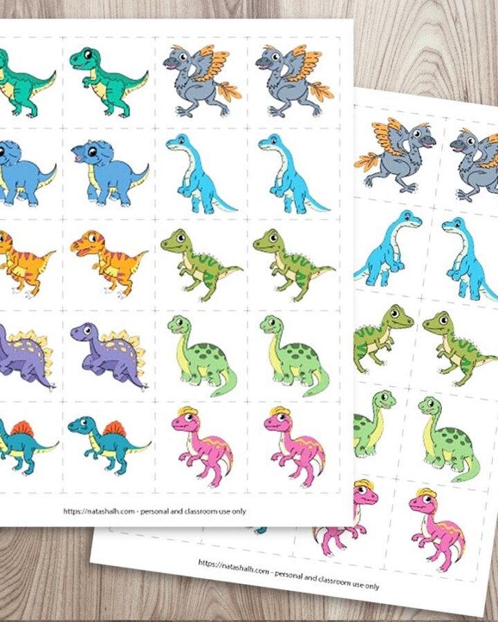 Free Printable Matching Card Games - The Artisan Life