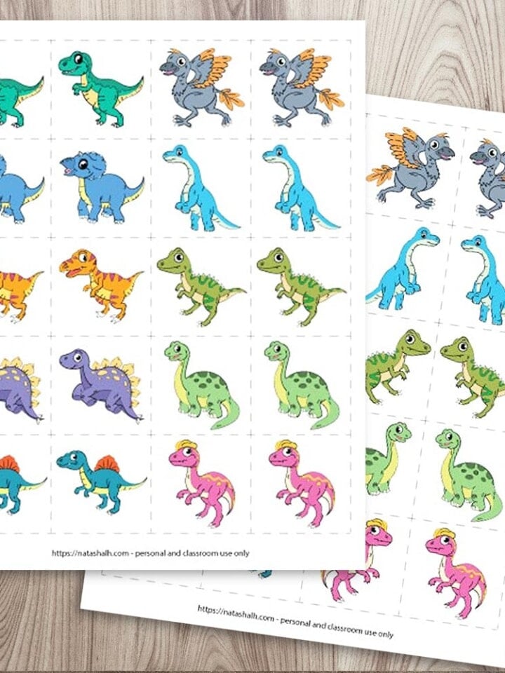 Free Printable Matching Card Games - The Artisan Life