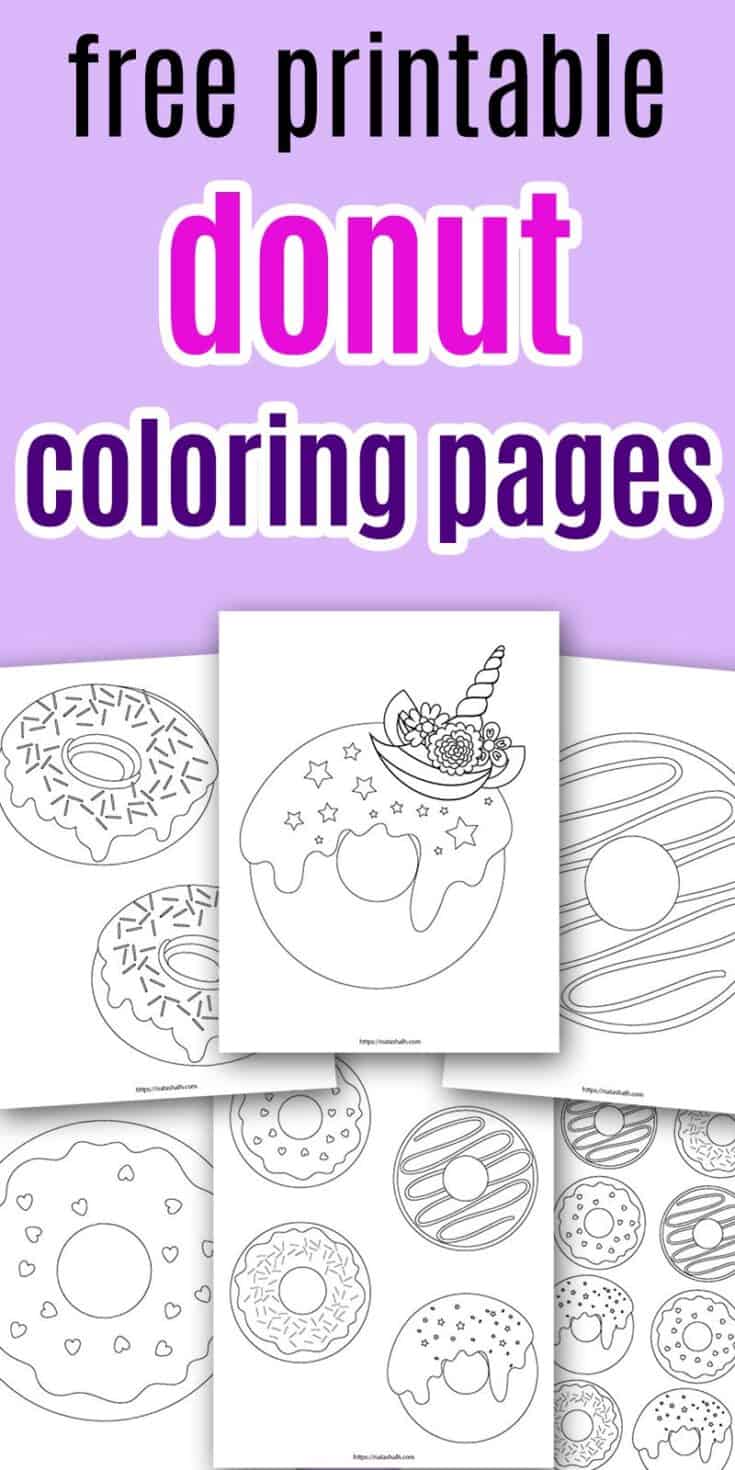 9+ Free Printable Donut Coloring Pages - The Artisan Life