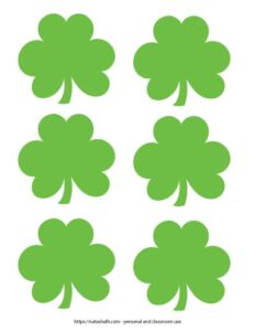 Free Printable Shamrock Templates (includes green shamrocks!) - The ...