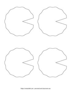 Free Printable Lily Pad Templates (for crafts & frog life cycle study ...
