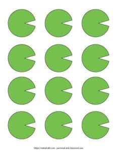 Free Printable Lily Pad Templates (for crafts & frog life cycle study ...
