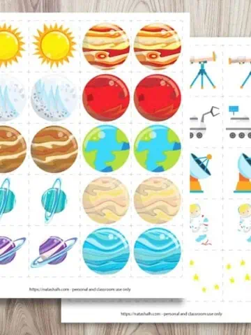 Free Printable Matching Card Games - The Artisan Life