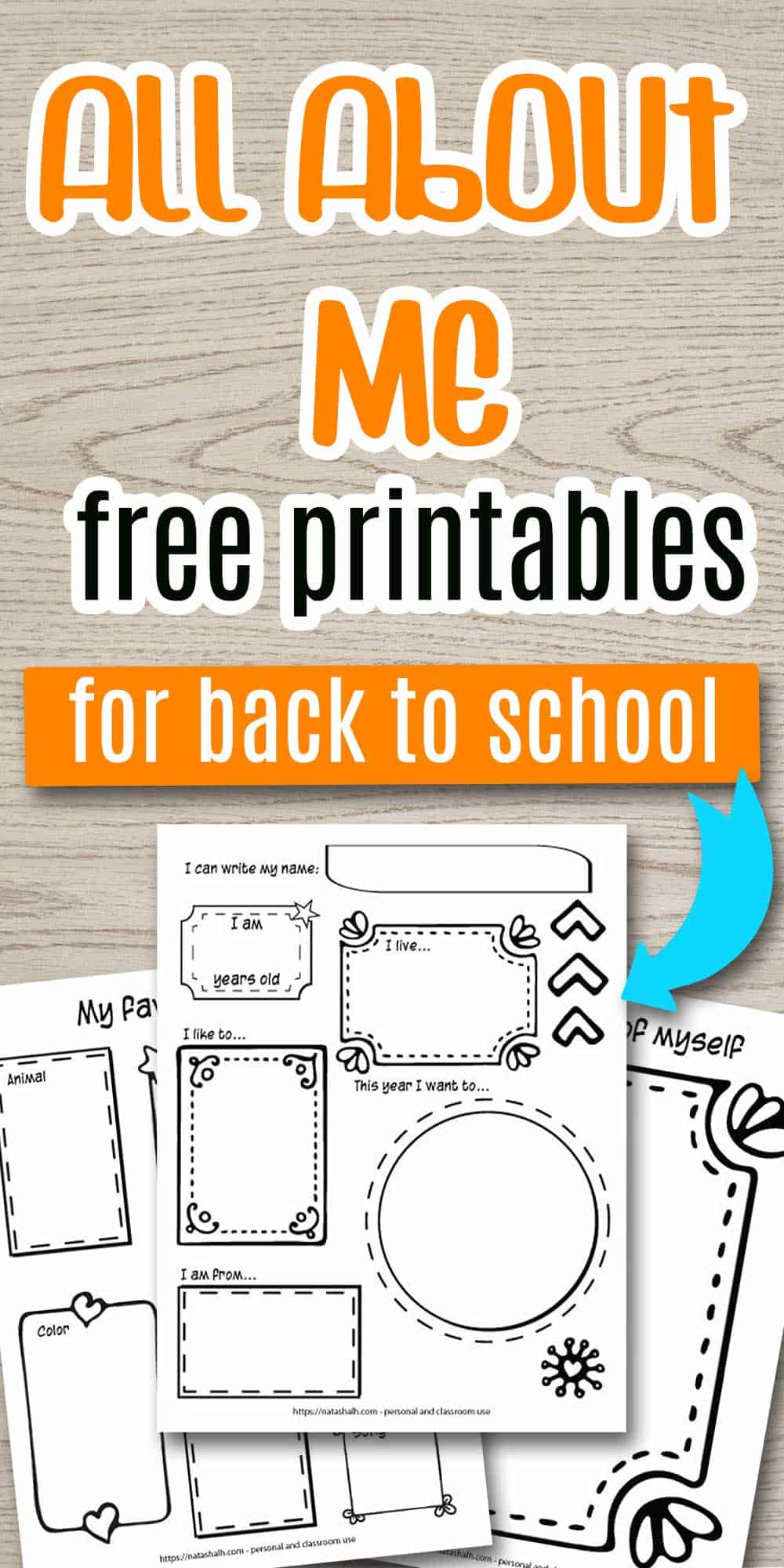 3 Free All About Me Printables (icebreaker activity for back to school ...