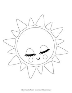 9 Free Printable Sun Templates - The Artisan Life