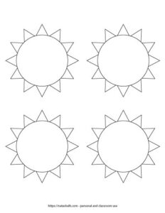 9 Free Printable Sun Templates - The Artisan Life