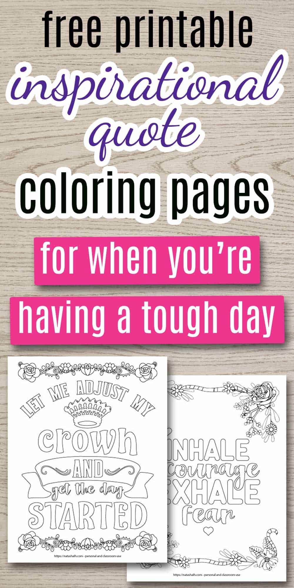 21+ FREE Inspirational Coloring Pages (for when you're having a tough ...