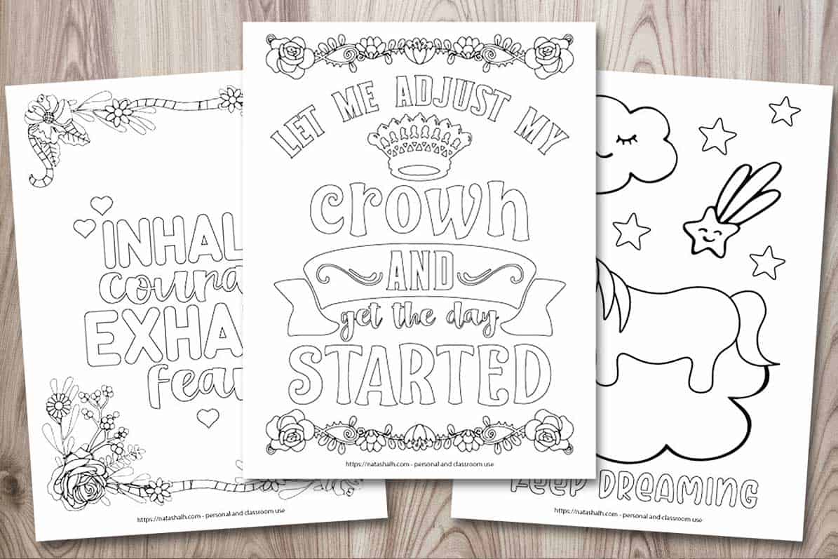 21+ FREE Inspirational Coloring Pages (for when you're having a tough ...