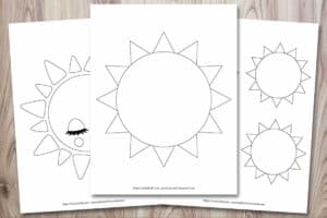 9 Free Printable Sun Templates - The Artisan Life