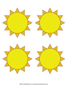 9 Free Printable Sun Templates - The Artisan Life