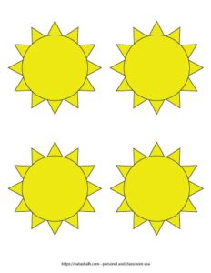 9 Free Printable Sun Templates - The Artisan Life