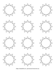 9 Free Printable Sun Templates - The Artisan Life