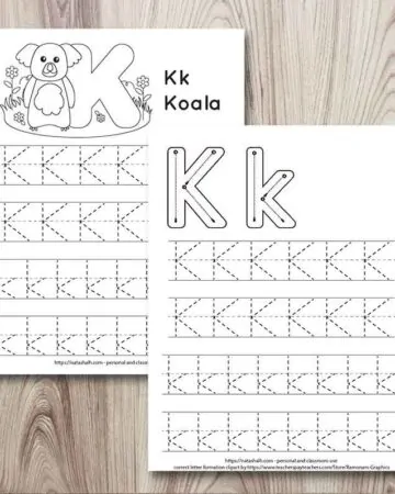 Alphabet Tracing Worksheets - The Artisan Life