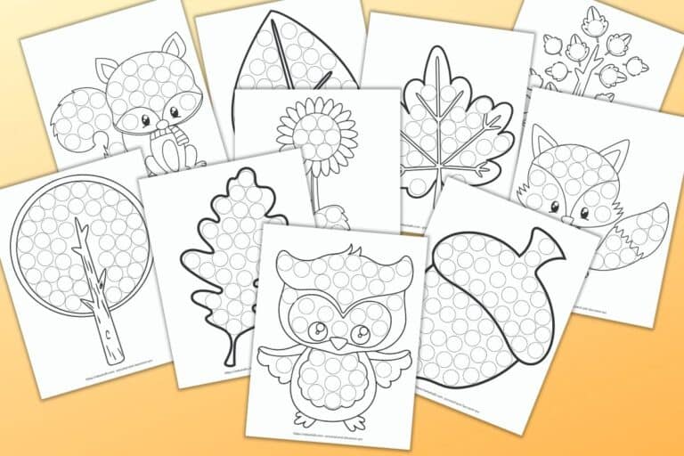 11+ Free Fall Dot Marker Printables (no-prep fun for toddlers ...