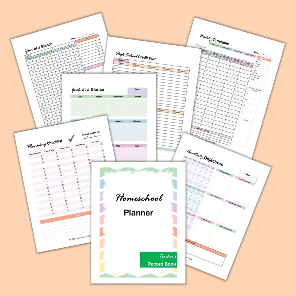 Free Digital Planner (with hyperlinks!) - The Artisan Life