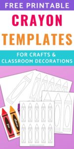 Free Printable Crayon Templates - The Artisan Life
