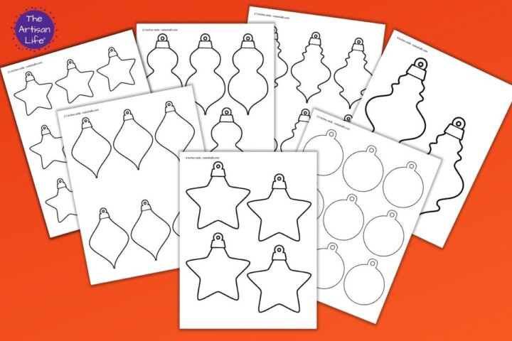 13+ Free Printable Christmas Ornament Templates - The Artisan Life