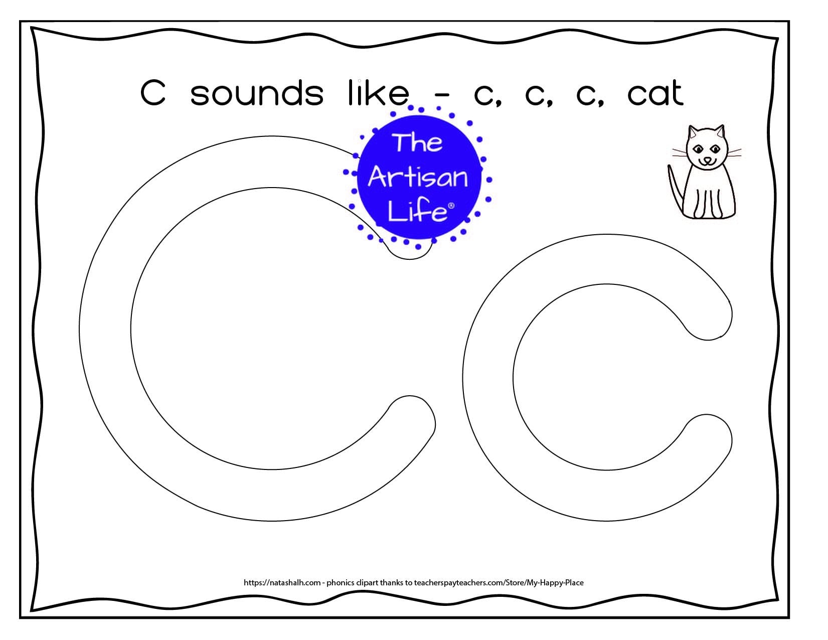 Free Printable Alphabet Play Dough Mats: a no-prep way to teach the ...