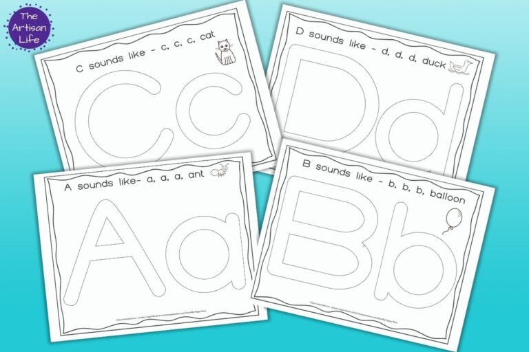 Free Printable Alphabet Play Dough Mats: a no-prep way to teach the ...