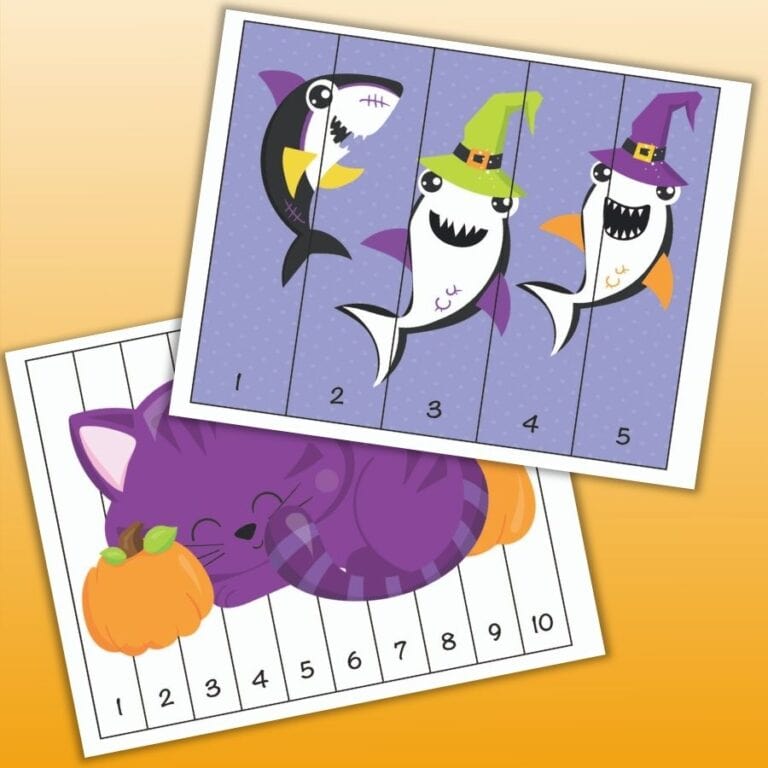 Free Printable Halloween Color by Number - The Artisan Life