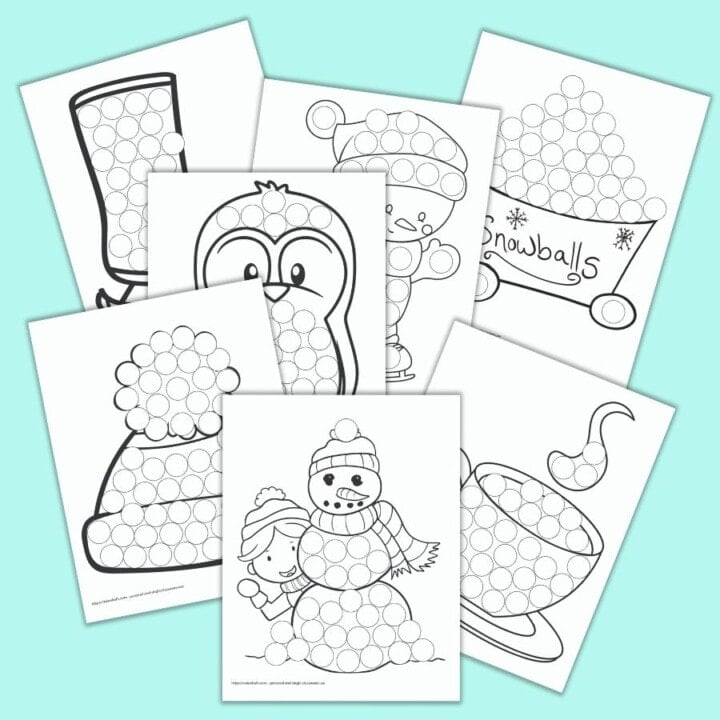 7+ Free Printable Hanukkah Dot Marker Coloring Pages - The Artisan Life