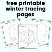 Free Printable Winter Activities Dot Marker Pages - The Artisan Life