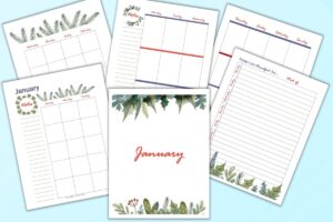 January Planner Printables - The Artisan Life