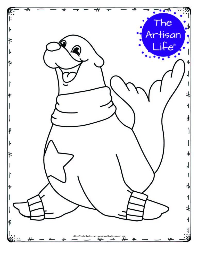20+ Free Printable Winter Animal Coloring Pages for Kids - The Artisan Life