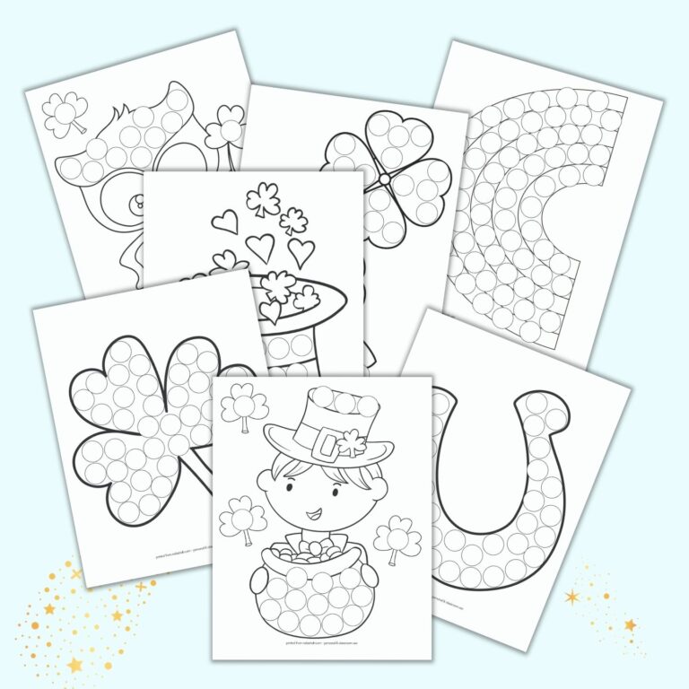 Free Printable March Cut and Paste Worksheet - The Artisan Life