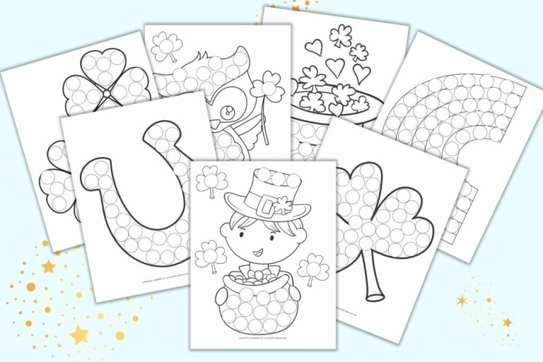 Free Printable St. Patrick's Day Do a Dot Marker Pages - The Artisan Life