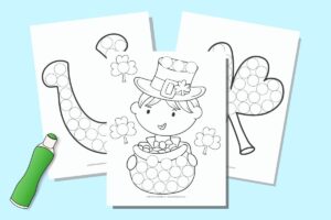 Free Printable St. Patrick's Day Do a Dot Marker Pages - The Artisan Life