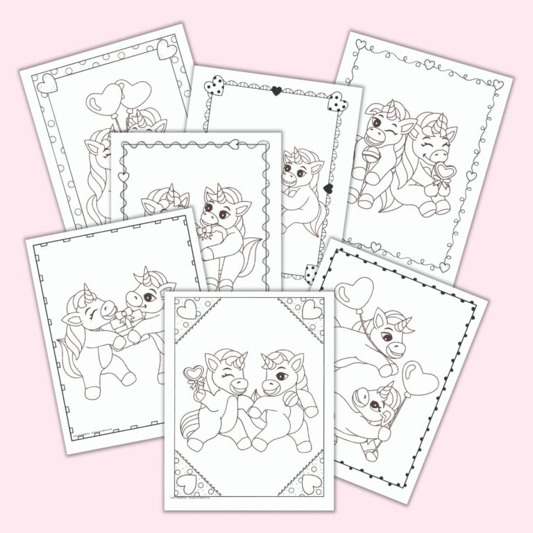 5 Free Printable Unicorn Templates (for cute unicorn crafts) - The ...