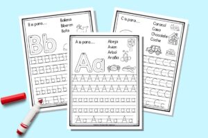 Free Printable Spanish Alphabet Tracing Worksheets - The Artisan Life