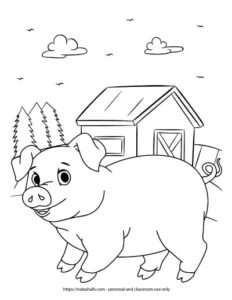 21+ Free Farm Animal Coloring Page Printables - The Artisan Life