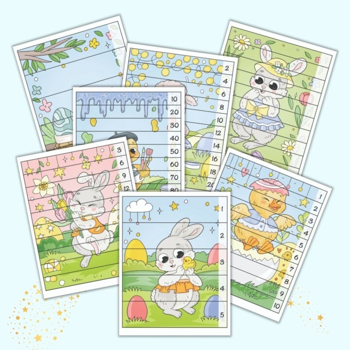 Free Easter Dot to Dot Printables for Kids (a no-prep Easter activity ...